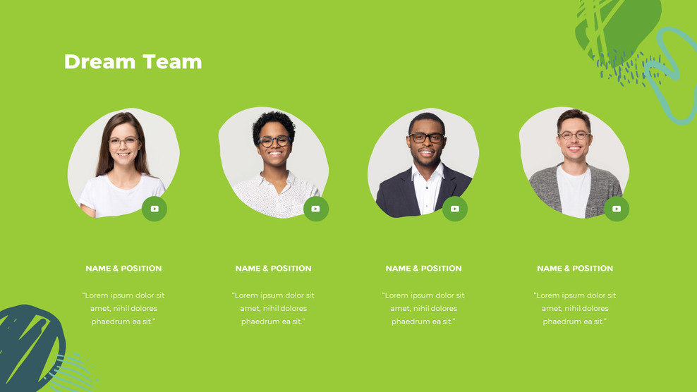 Dream Team Single Layout|Our|Slides