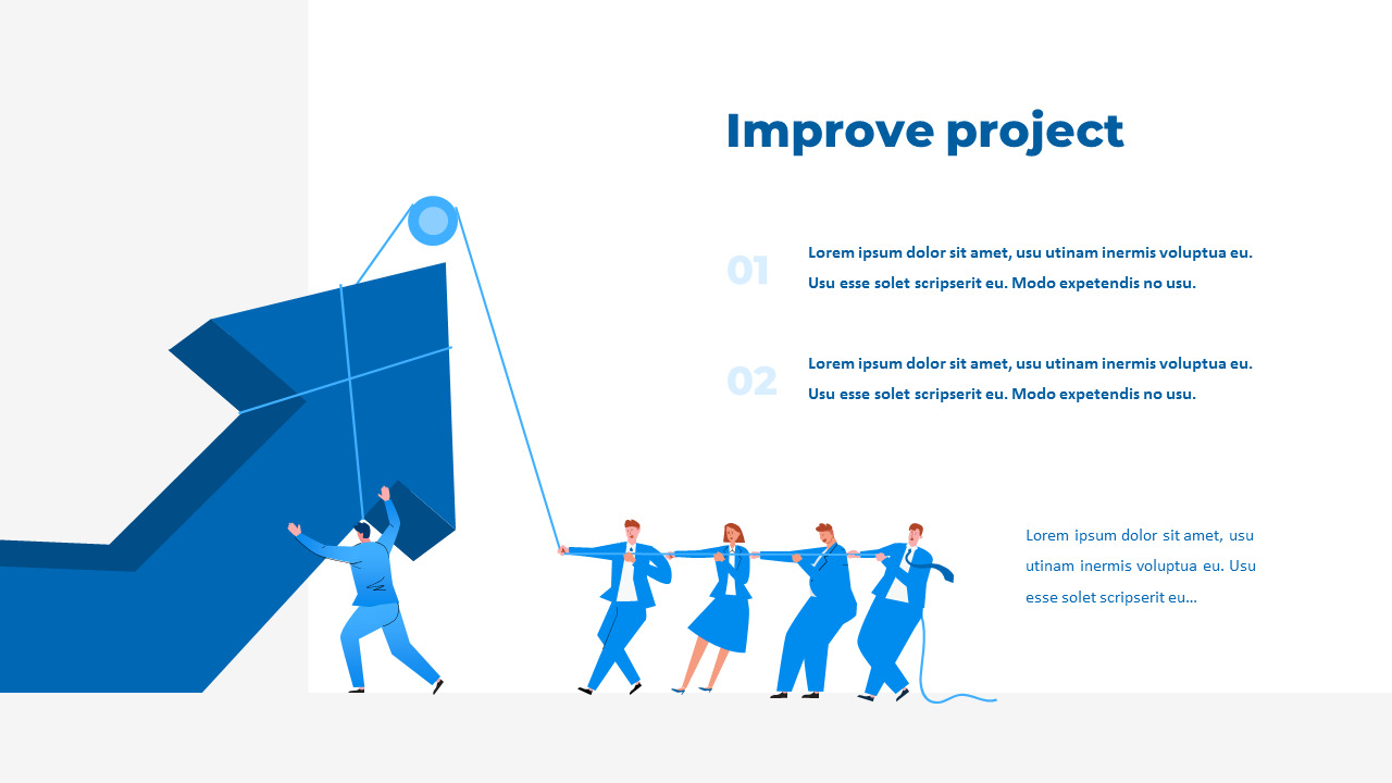 Improve project Slide|Marketing, Sales|Single
