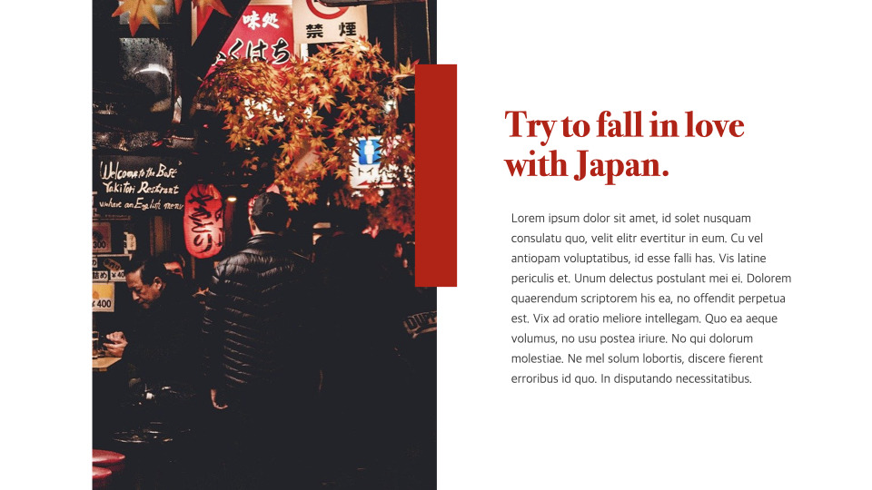 Japan company profile template design|Lifestyle|Keynote