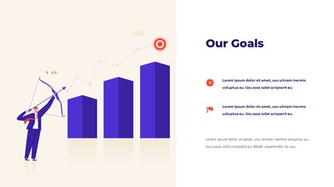Our Goals Slide|Vision, Mission|Single