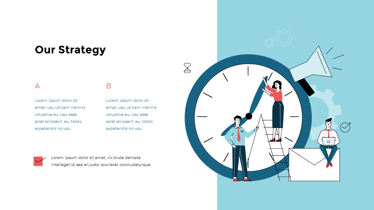 Our Strategy Slide Layout|Single