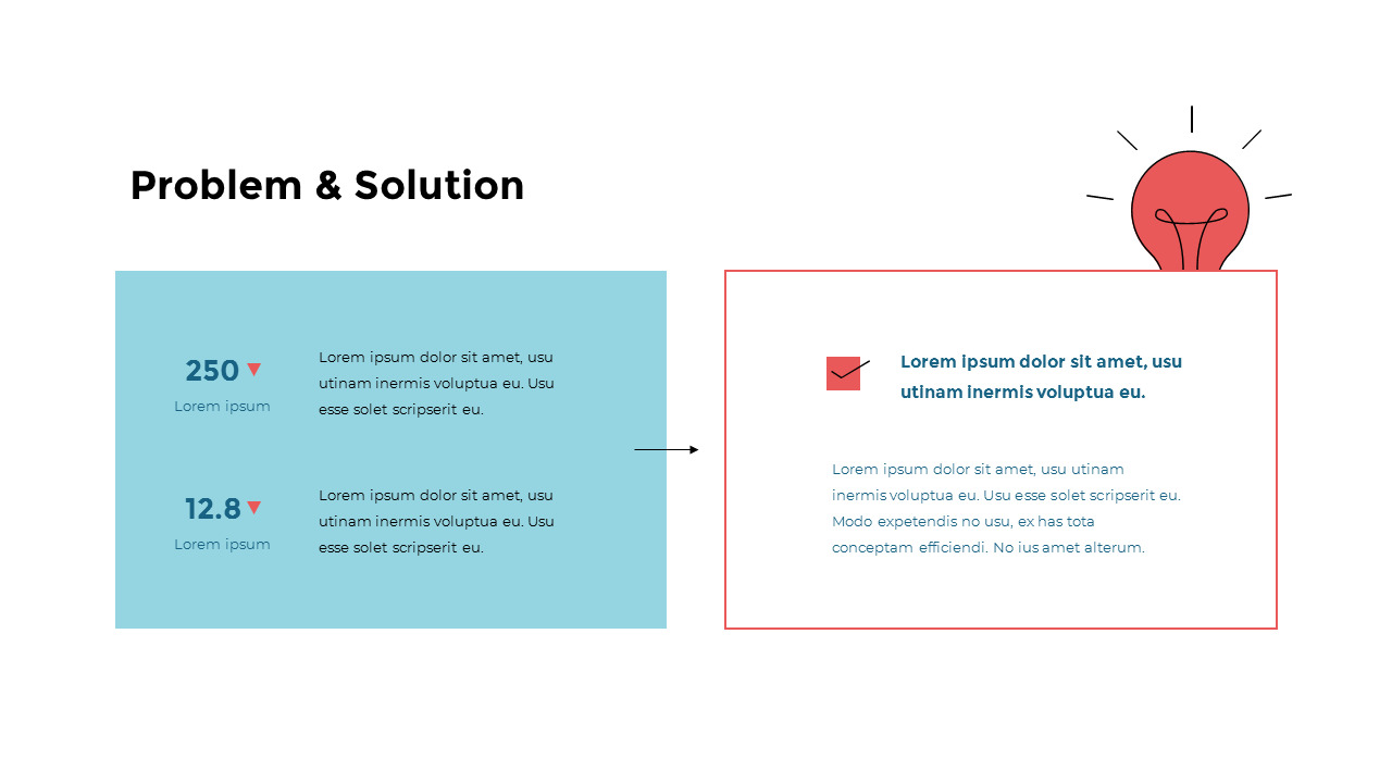 Problem Solution PowerPoint Design Single Slides
