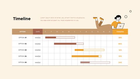Timeline Page Design|Single Slides