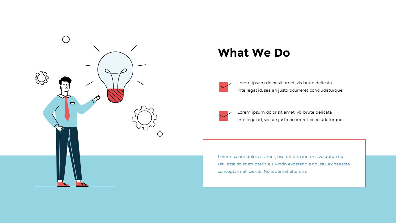 What We Do Presentation Slide|Product, Services|Single