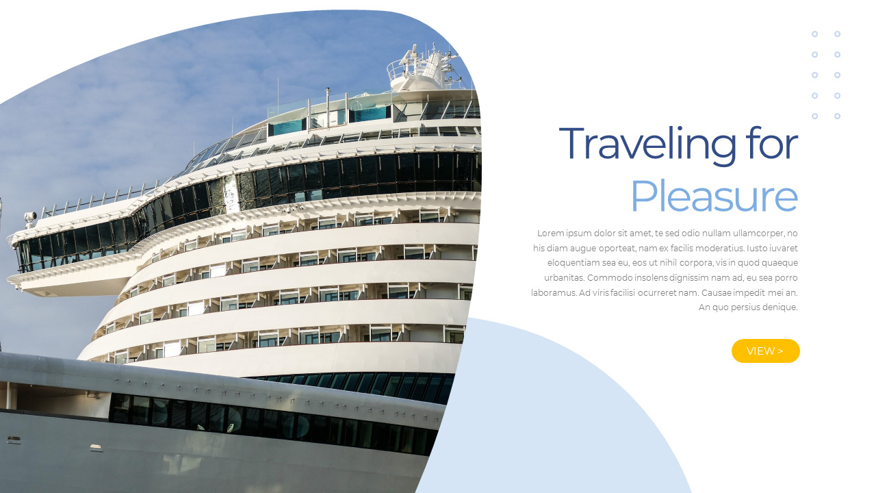Cruise Ship PowerPoint Presentation Slides|Lifestyle|Templates