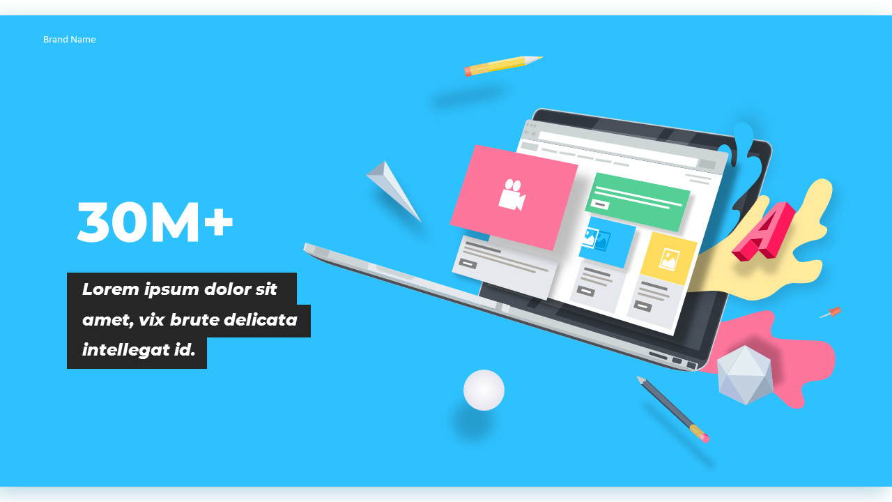 Animated Templates - We are Creative Pitch Deck Design powerpoint animation