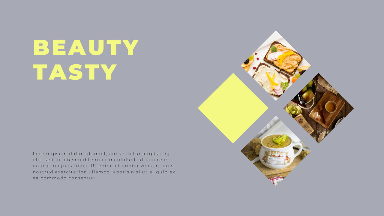 Food Stylist Portfolio Simple Templates Design