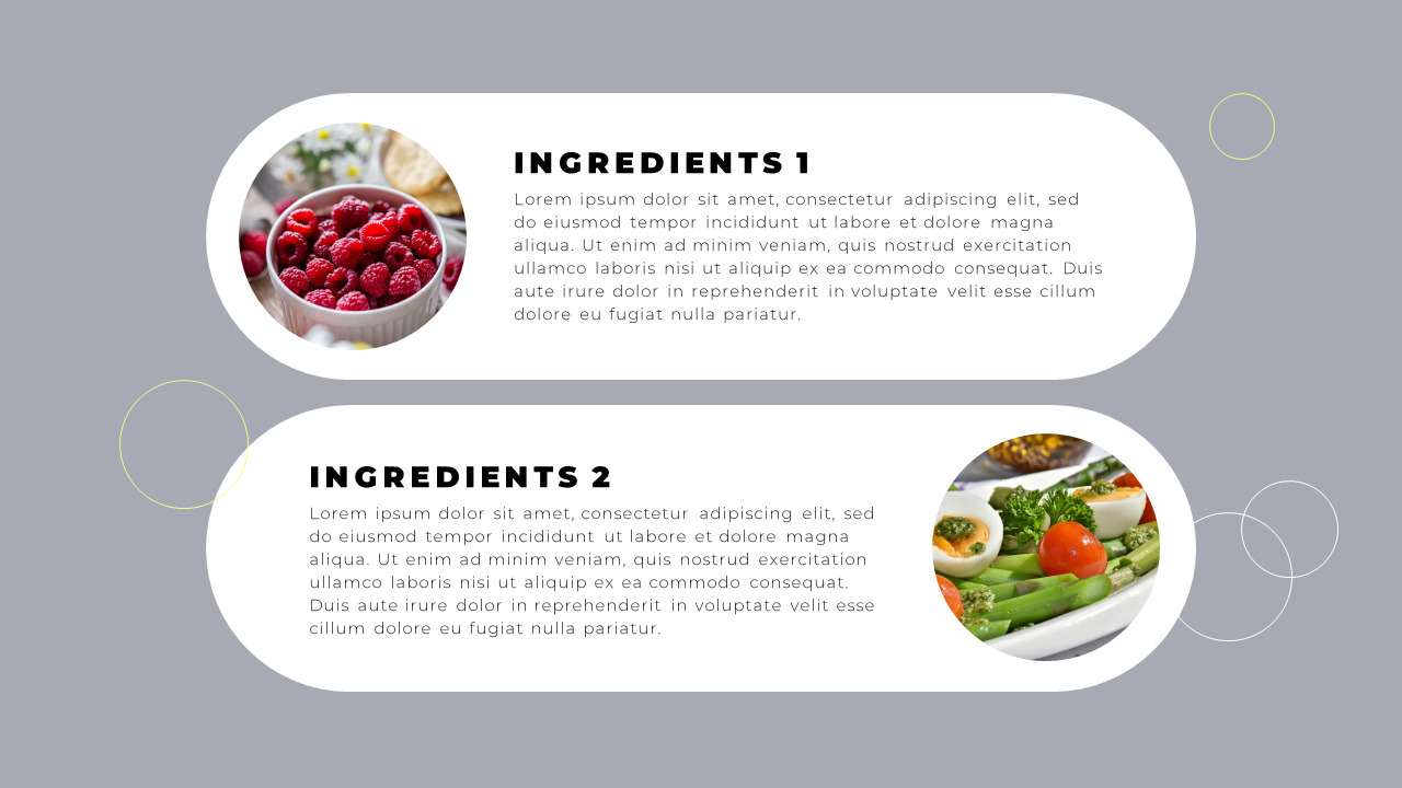 Food Stylist Portfolio Einfaches Template-Design