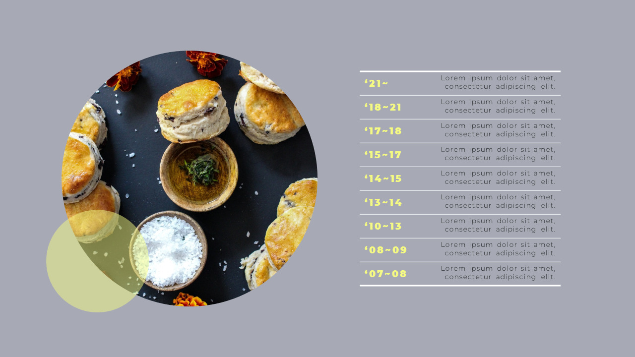Food Stylist Portfolio Einfaches Template-Design