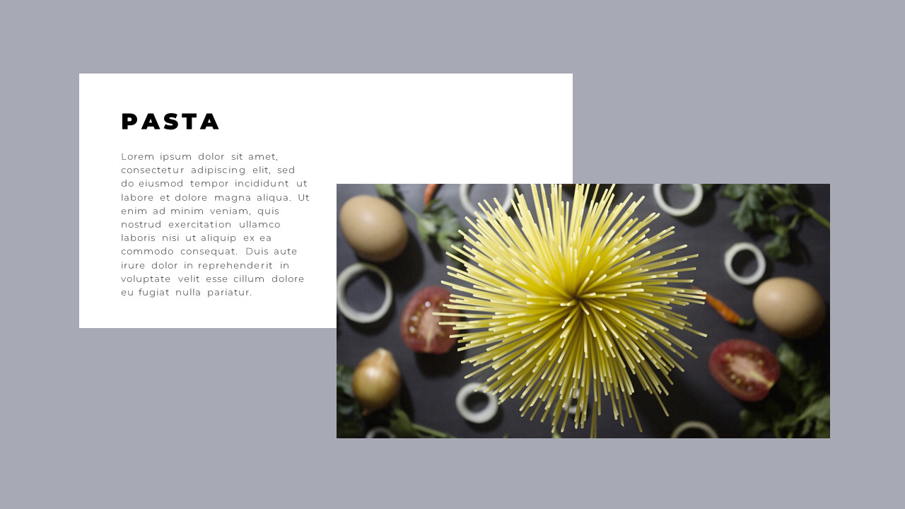 Food Stylist Portfolio Einfaches Template-Design