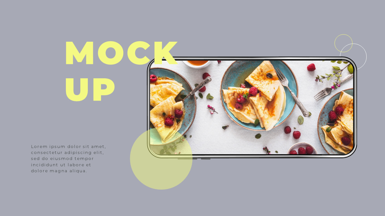 Food Stylist Portfolio Einfaches Template-Design