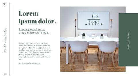 Escritorio de oficina PPT profesional