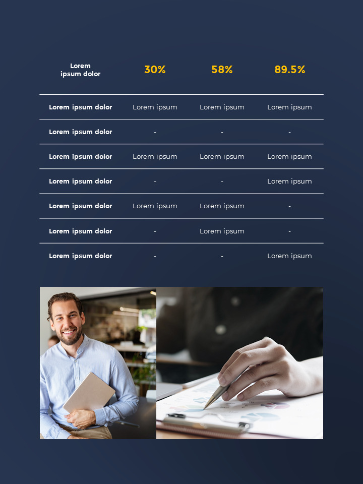 Vertical Design Template Business Proposal