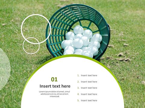 Free Powerpoint Templates Design - Professional Golfer