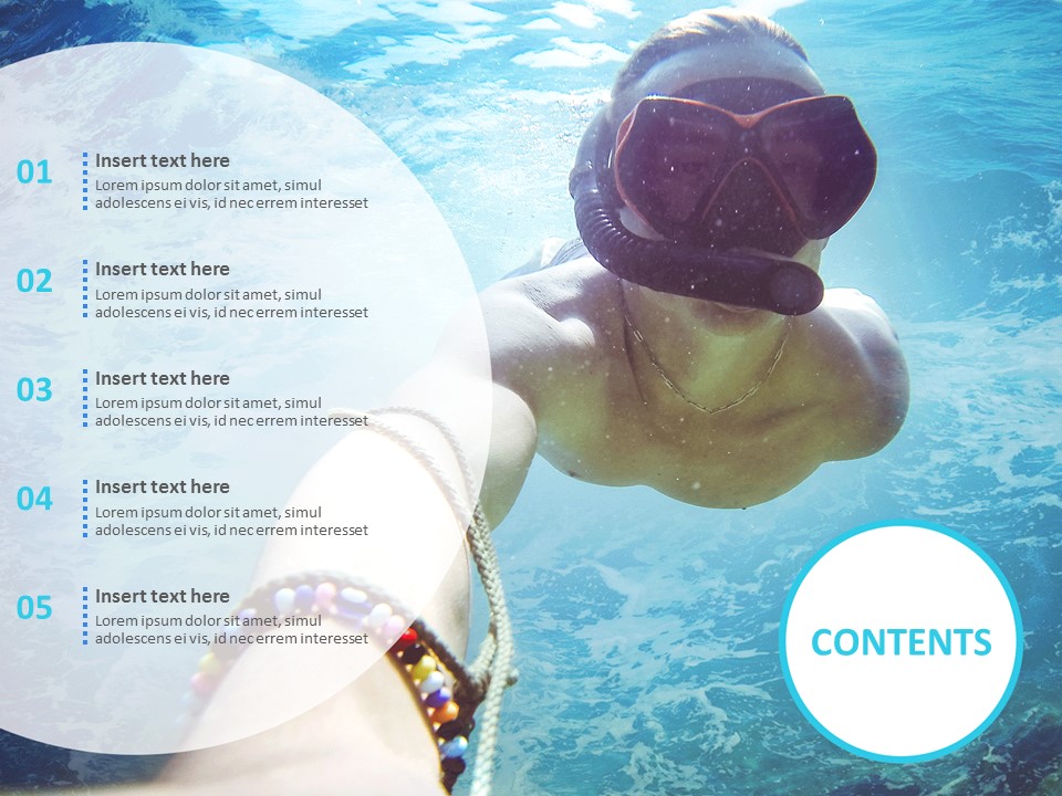 Free Powerpoint Templates Design - Snorkling