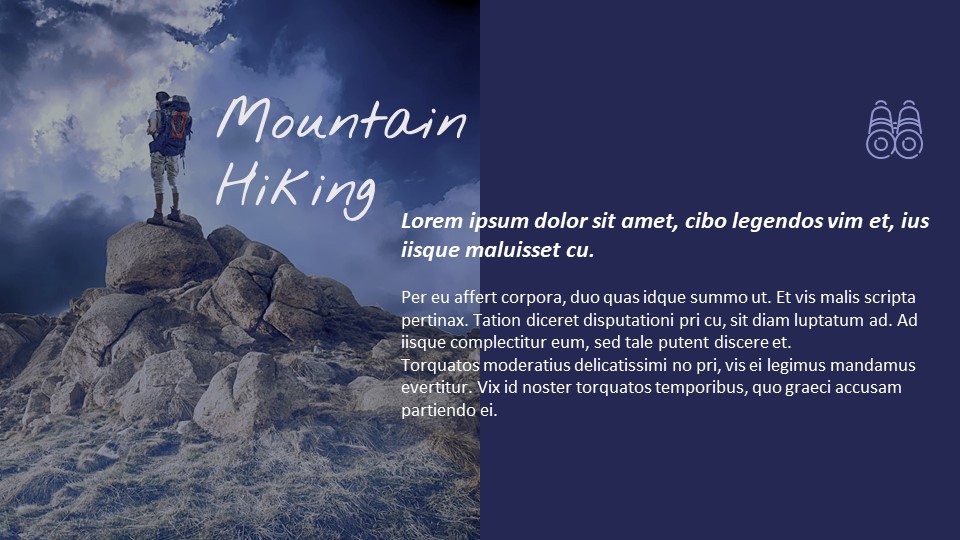 Mountain Hiking Google Presentation Slides