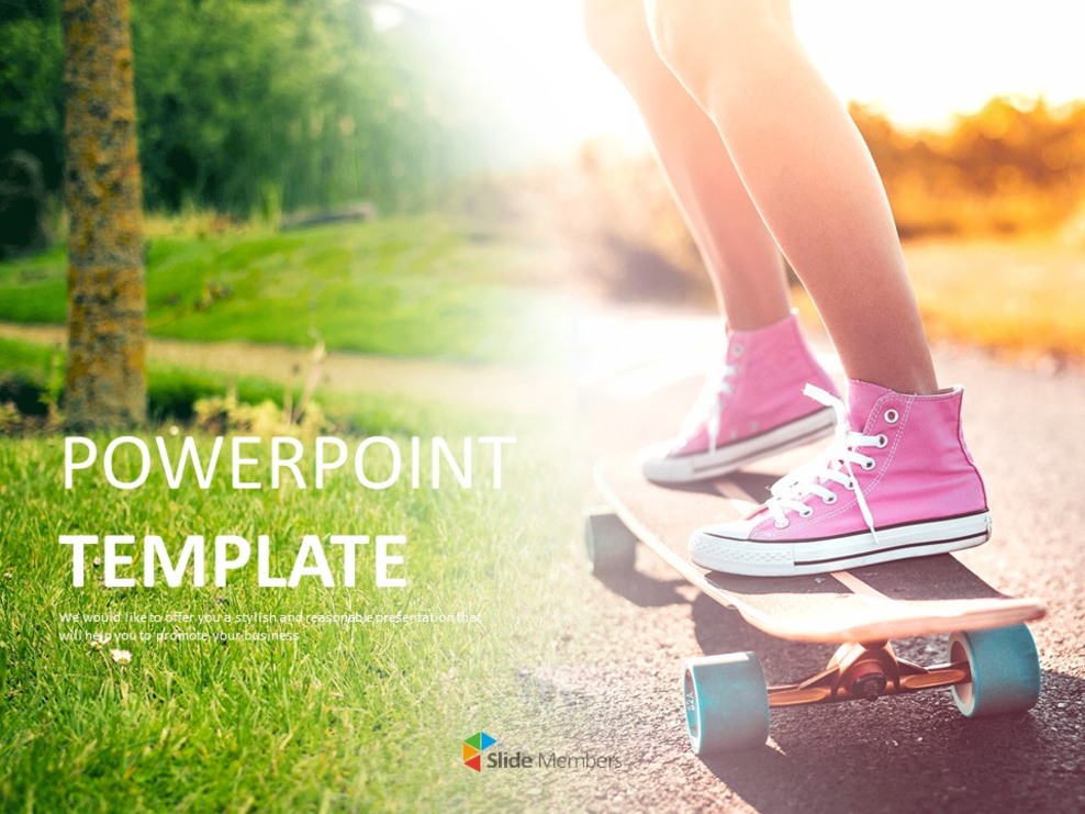 Skateboarding - Free Powerpoint Template