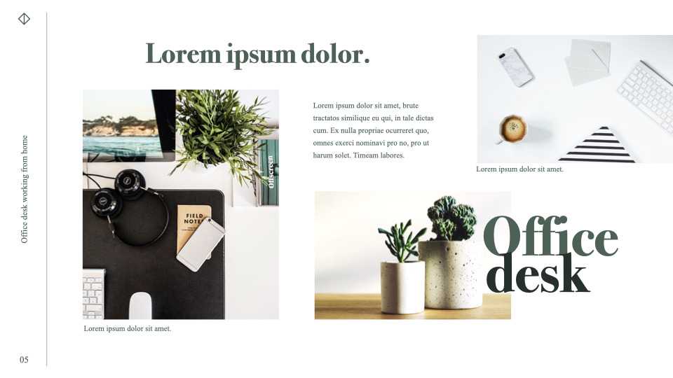 Office Desk keynote themes