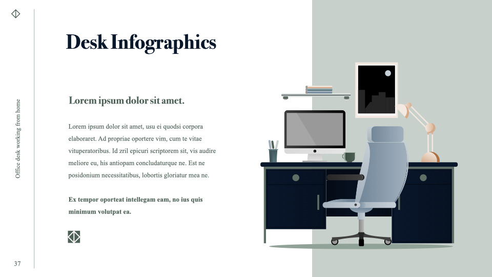 Office Desk keynote themes