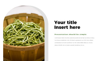 Green Bean PPT Templates Simple Design|Business
