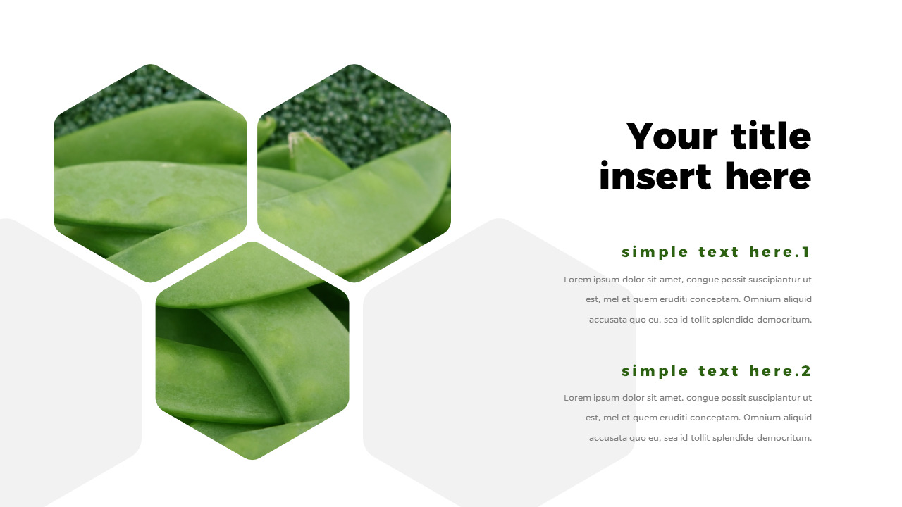 Green Bean PPT Templates Simple Design|Business