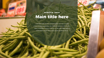 Green Bean PPT Templates Simple Design|Business