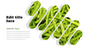 Green Bean PPT Templates Simple Design|Business