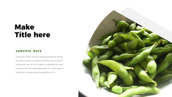 Green Bean PPT Templates Simple Design|Business