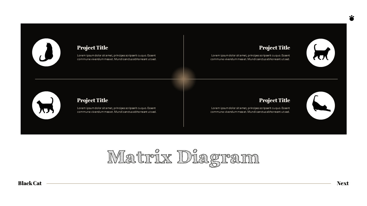 Black Cat Simple PPT Templates|Lifestyle