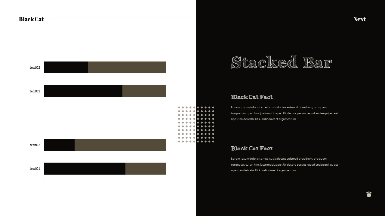 Black Cat Simple PPT Templates|Lifestyle