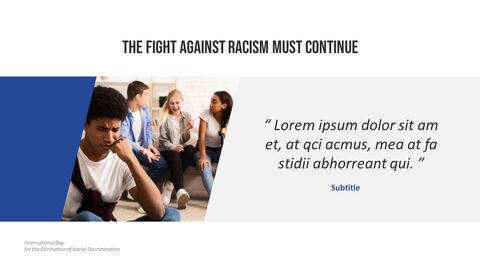 International Day Against Racism Best PowerPoint Templates|Lifestyle