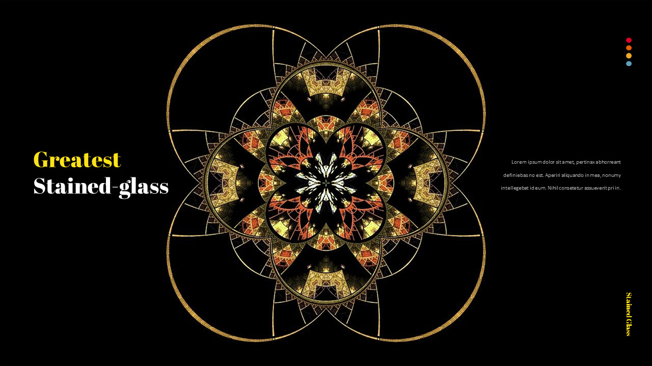 Stained Glass Simple Templates Design|Lifestyle|PPT