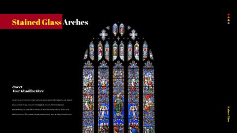 Glasmalerei Einfaches Template-Design|Lebensstil|PPT