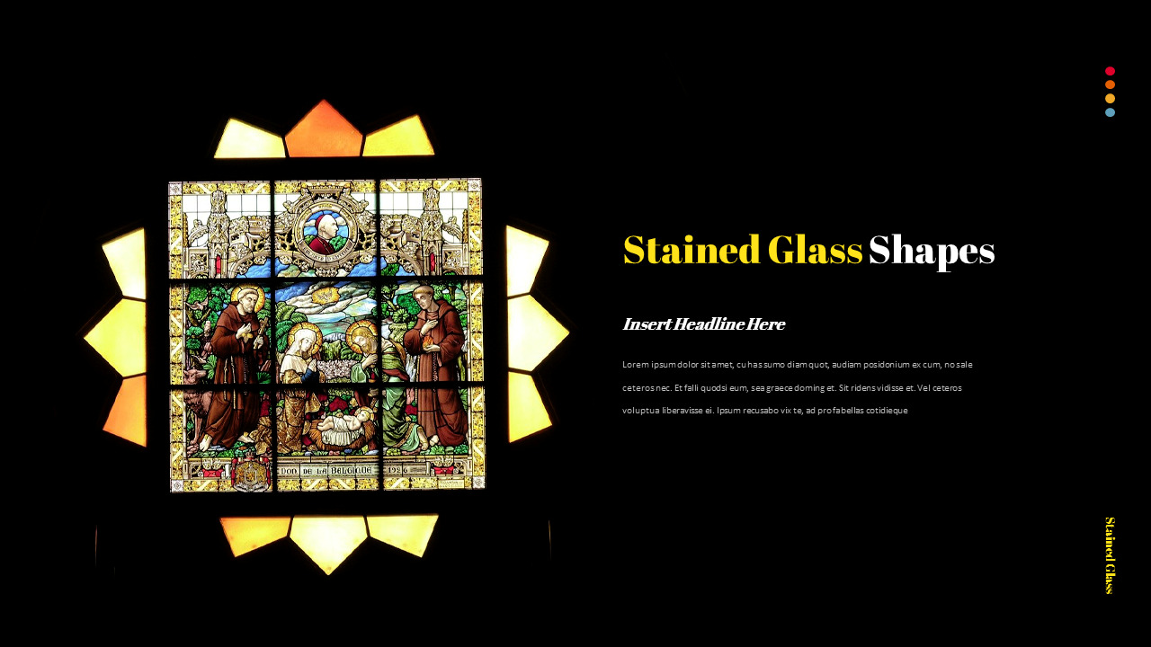 Stained Glass Simple Templates Design|Lifestyle|PPT
