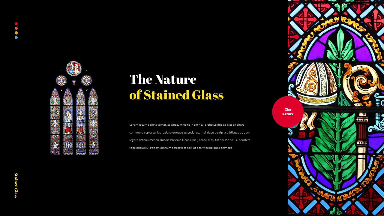 Stained Glass Simple Templates Design|Lifestyle|PPT