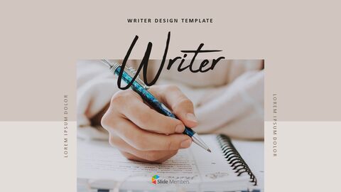Writer PowerPoint Presentations Samples|Lifestyle|Templates