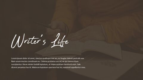 Writer PowerPoint Presentations Samples|Lifestyle|Templates