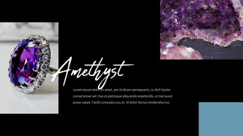 Beautiful Gemstone Professional PPT|Business|Templates