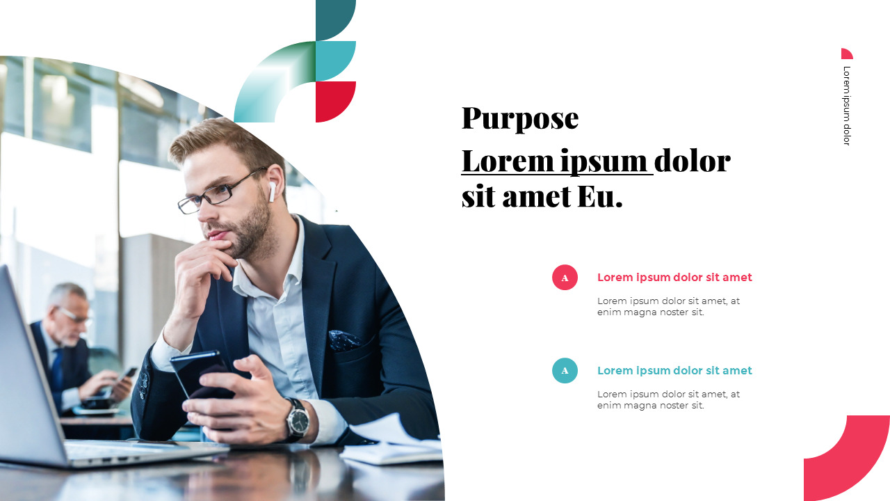 Business Project Geometric Design Deck Template powerpoint design free
