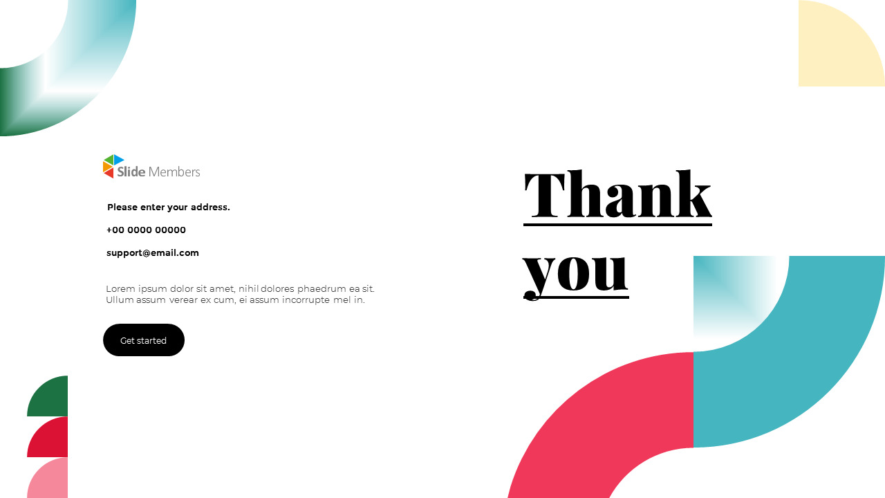 Business Project Geometric Design Deck Template powerpoint design free