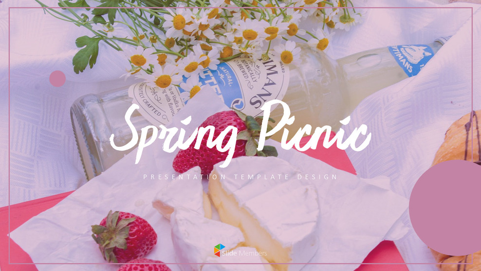 Spring Picnic powerpoint template|Lifestyle
