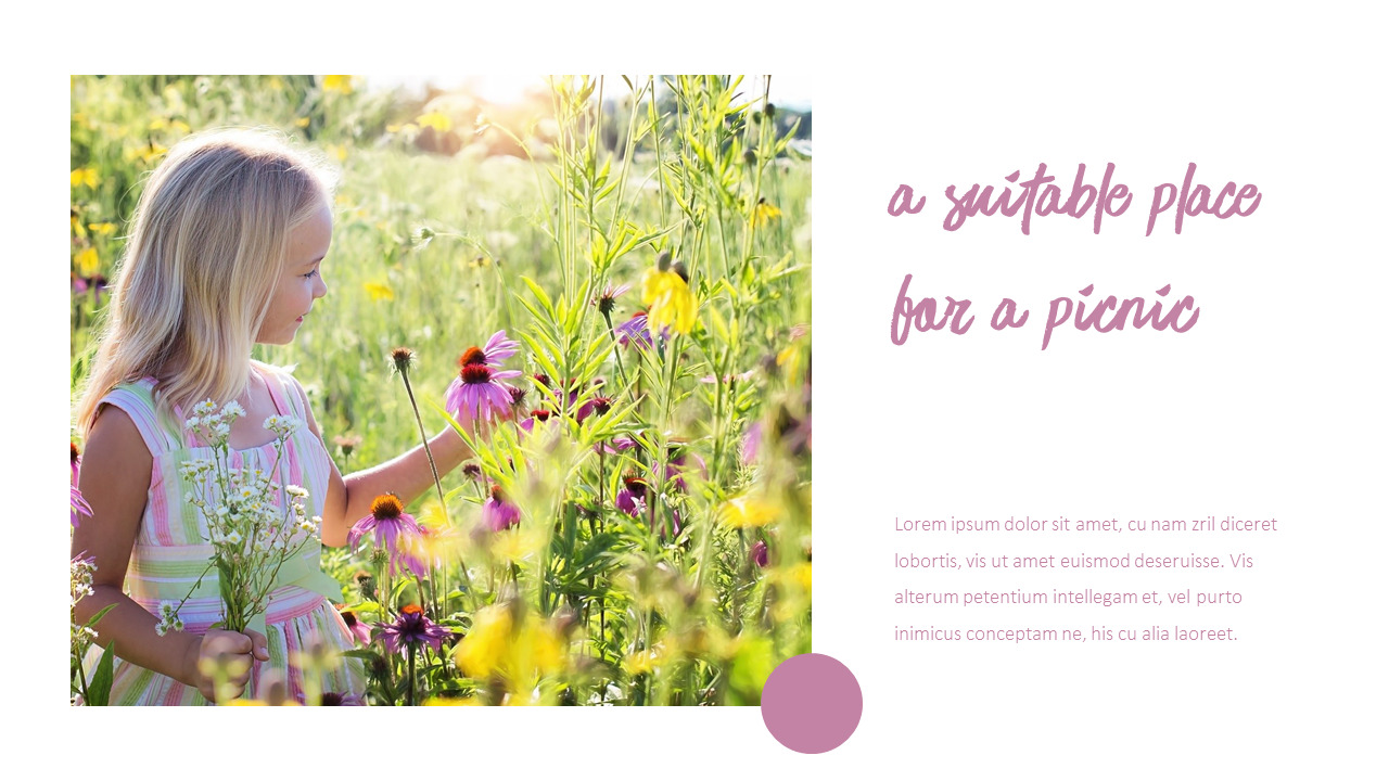 Spring Picnic powerpoint template|Lifestyle