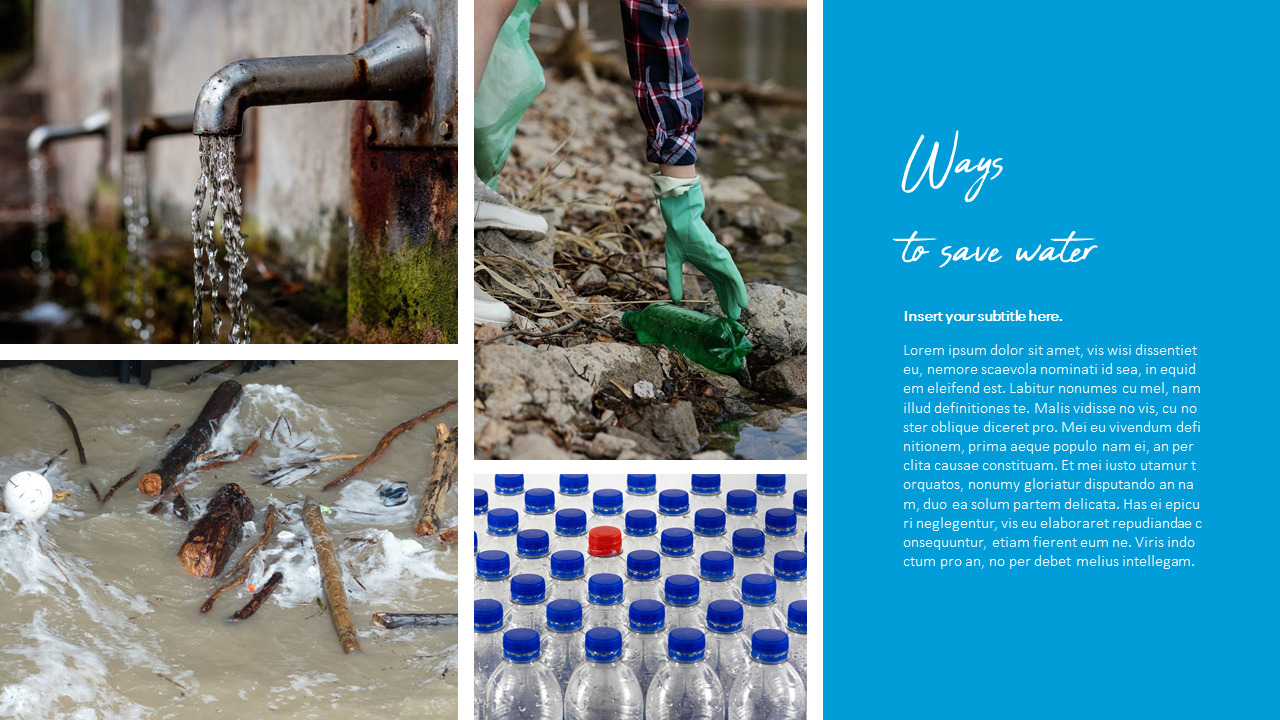 Saving Water Powerpoint Templates