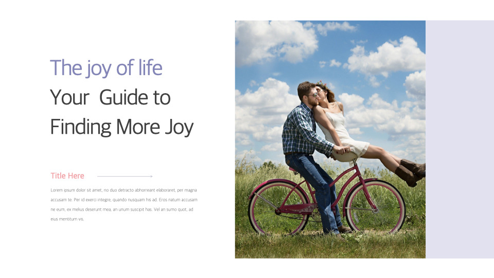 Joy of Life Keynote Templates|Lifestyle