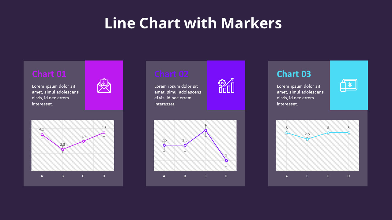 3 Line Chart with Markers