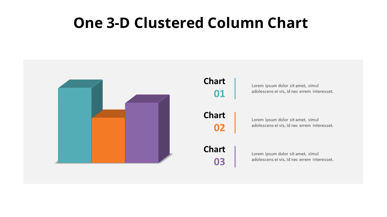 3d Clustered Column Chart Powerpoint SimilceTiago