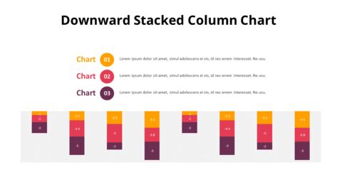 Downward Column Chart