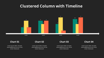Overlapping Clustered Column Chart