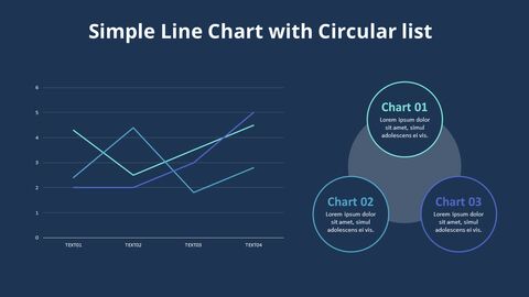 Simple Line Chart with List