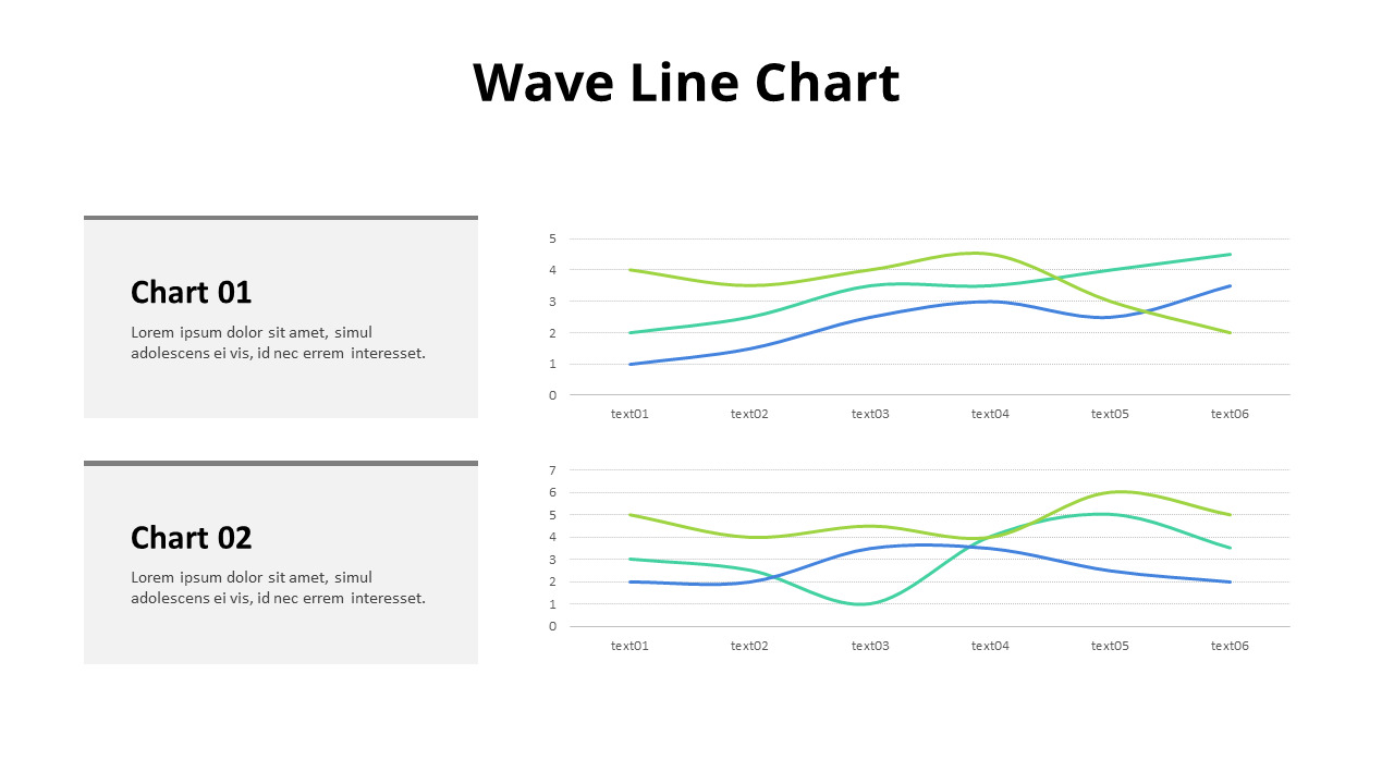 Dos líneas con gráfico de marcadores
